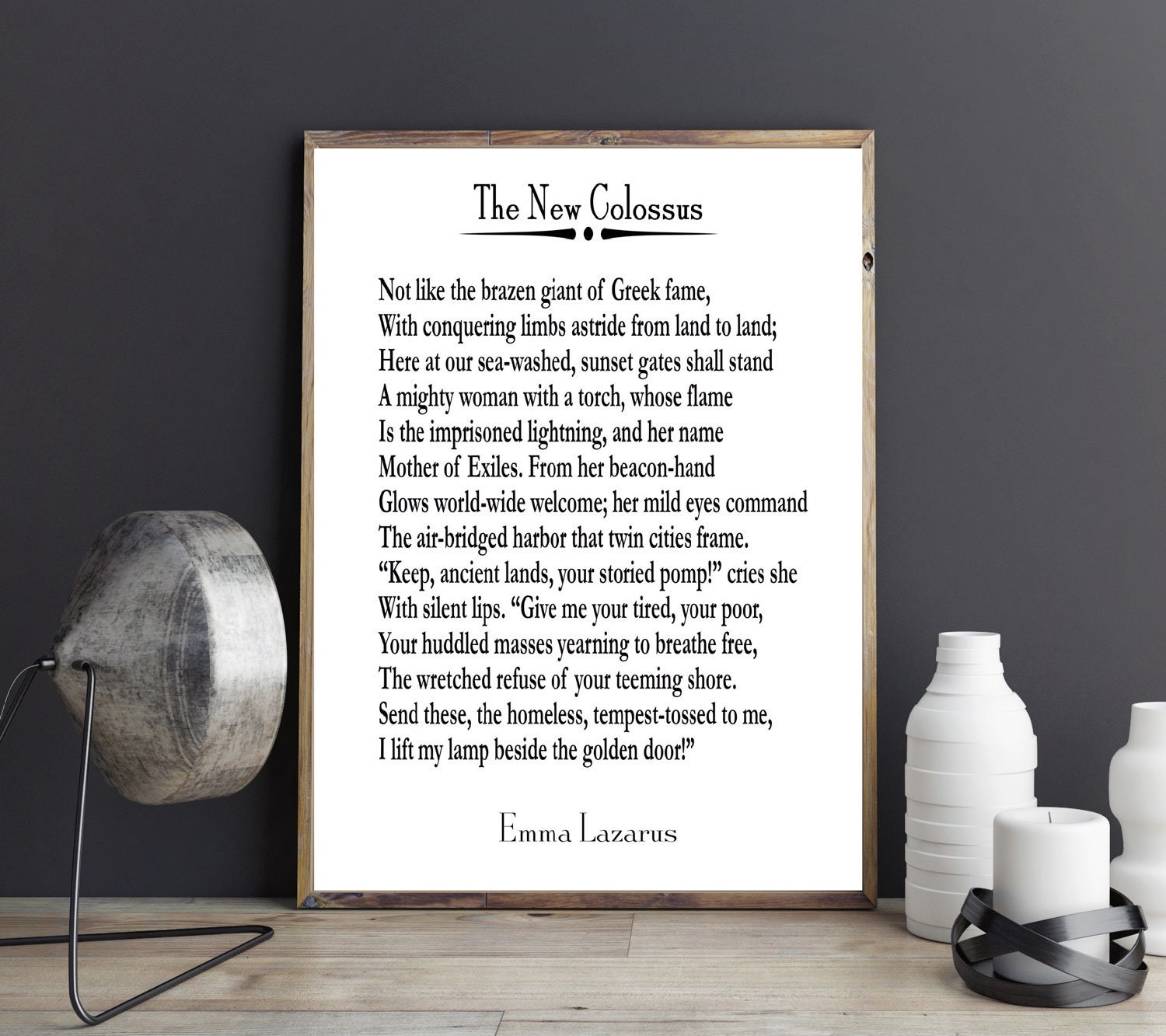The New Colossus Poem by Emma Lazarus - Etsy UK