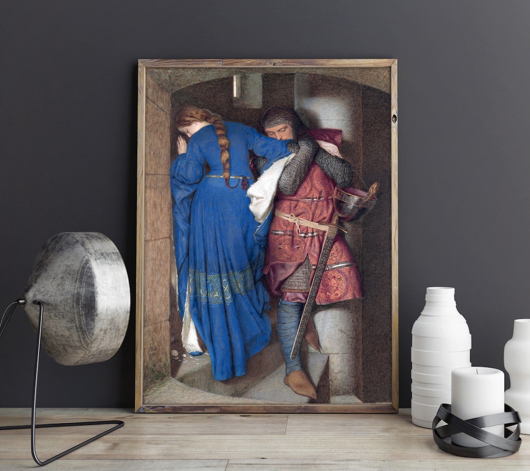 Romantic Painting the Meeting on the Turret Stairs by Frederic William ...