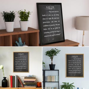 Marie Curie Quote Scientific Girl Quote Science Poster - Etsy