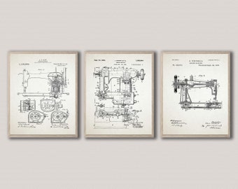 Sewing Machine Wall Art - Etsy UK