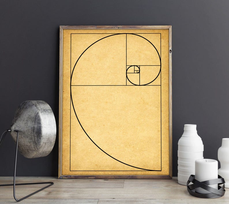 Fibonacci Poster Golden Spiral Poster Mathematics Poster Maths - Etsy UK