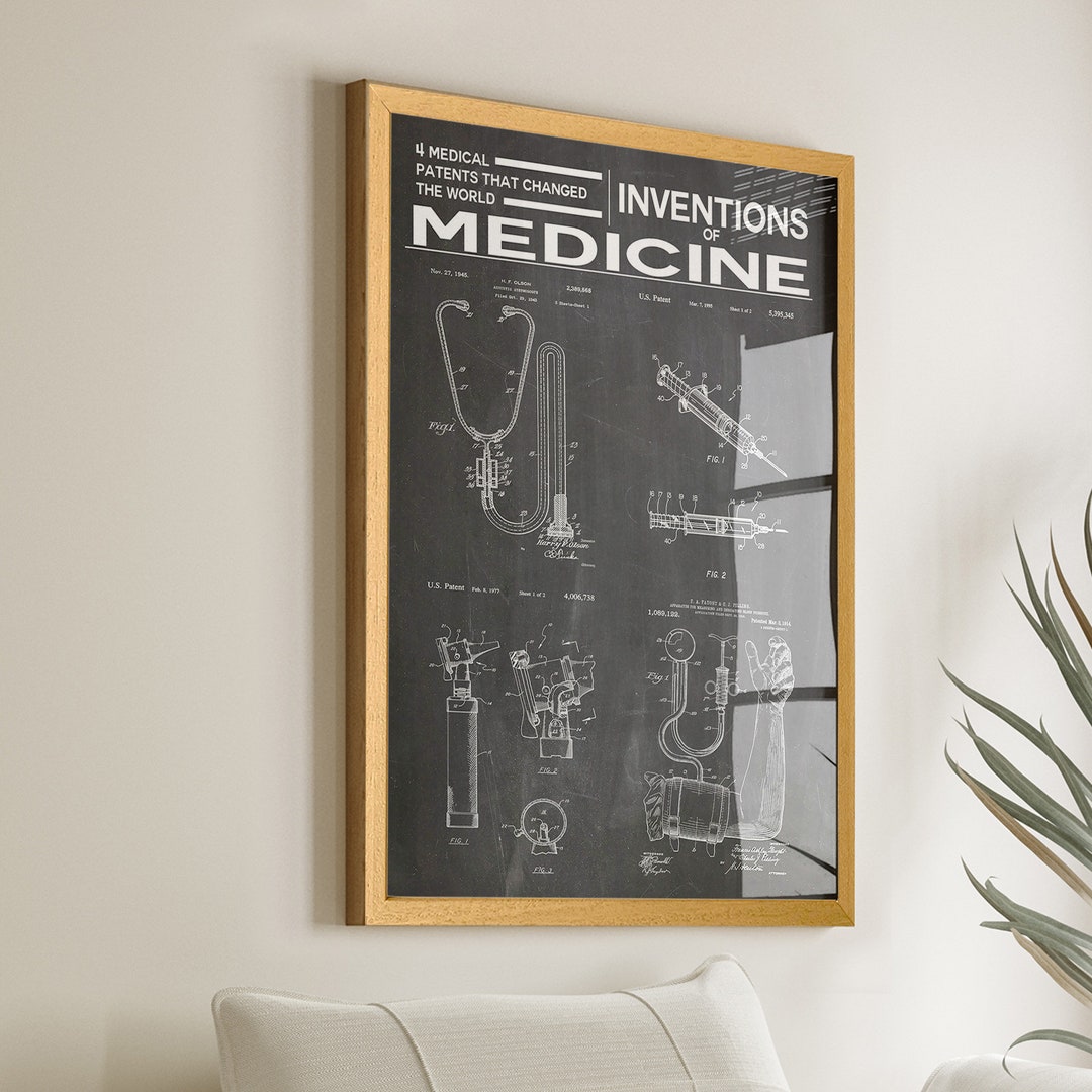 Medical Marvels: Vintage Inventions Poster and Prints - Unique Doctor ...