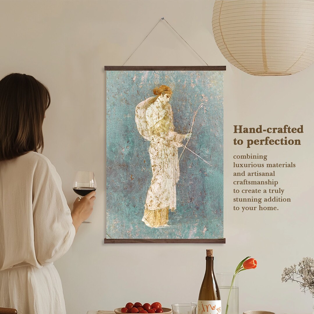 Goddess Diana Wall Hanging Archer Goddess Ancient Roman Fresco Art ...