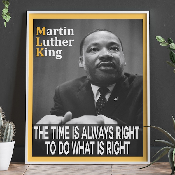 Martin King Luther Poster - Etsy