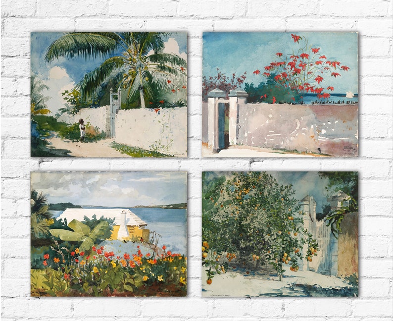 Watercolor Paintings of Bermuda and Nassau Paintings by | Etsy