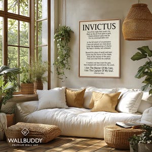 Invictus Poem Art Print: William Ernest Henley Typography Poster - Etsy