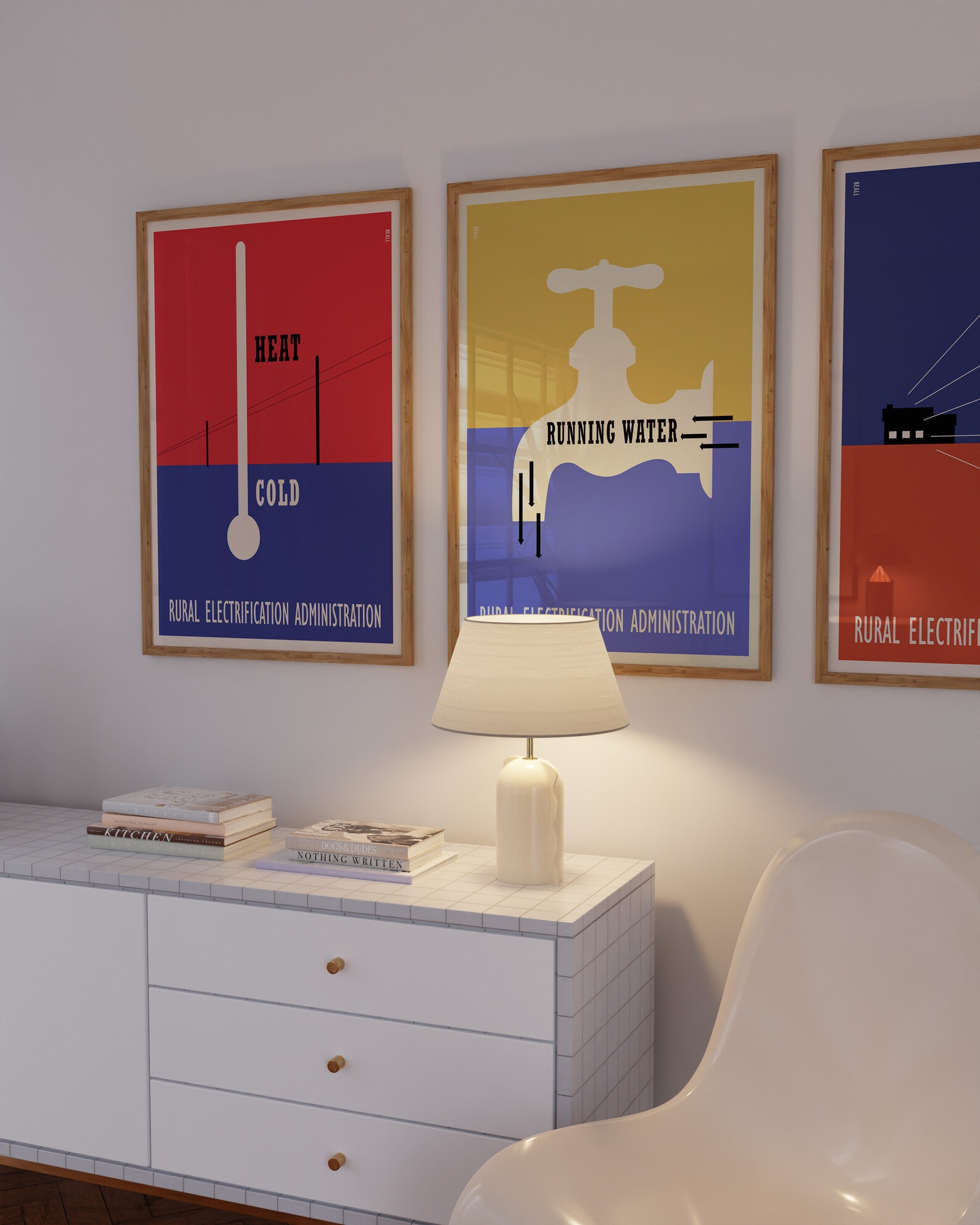 Lester Beall WPA Posters Set of 3 Graphic Design Prints - Etsy