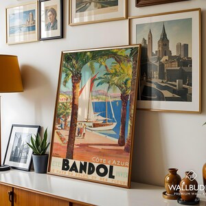 French Travel Posters French Wall Decor Bandol Poster Summer Posters ...
