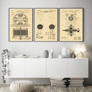3 Tesla Patent Prints Tesla Inventions Tesla Prints Tesla Posters ...