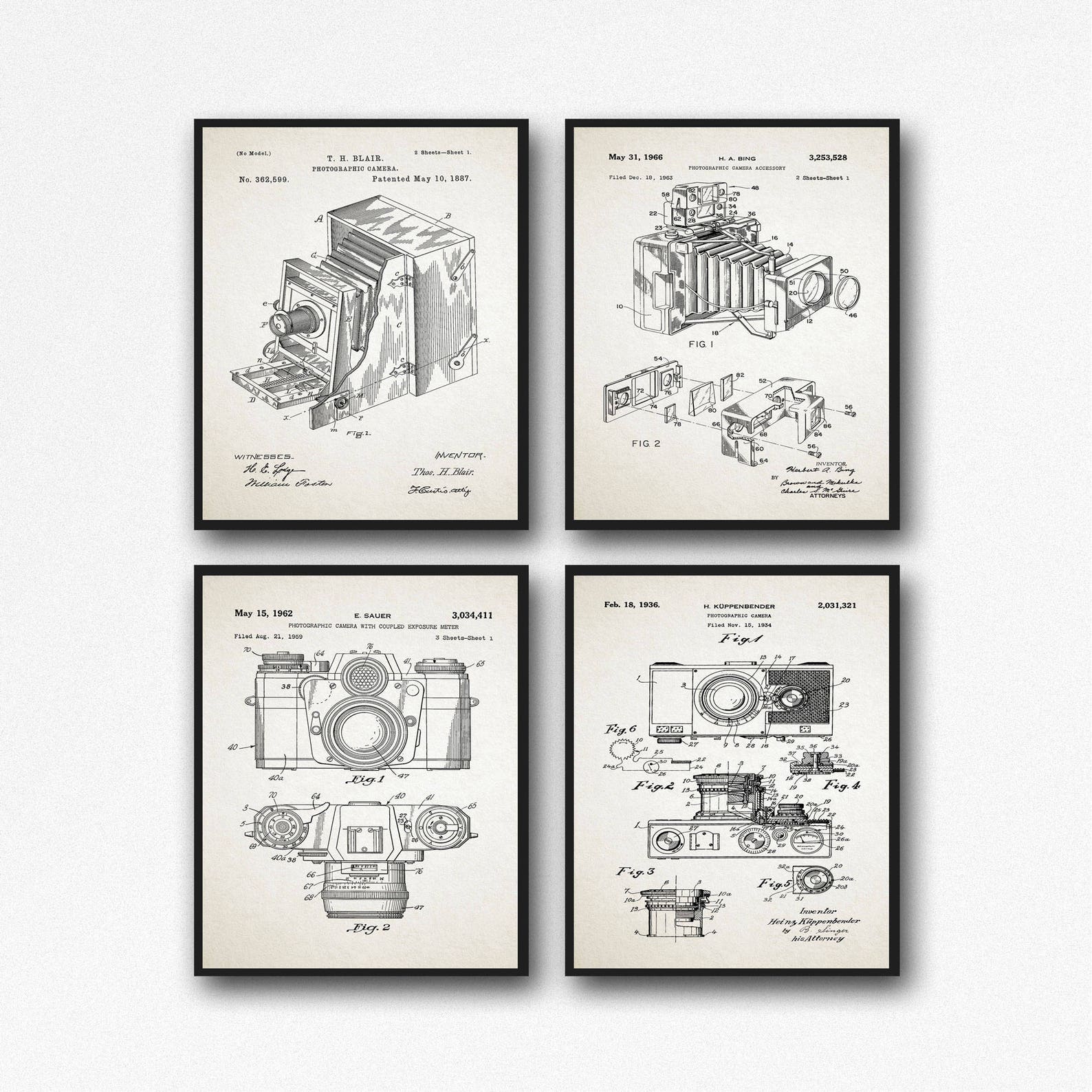 Camera Posters Camera Patents Posters Camera Decor Photography - Etsy
