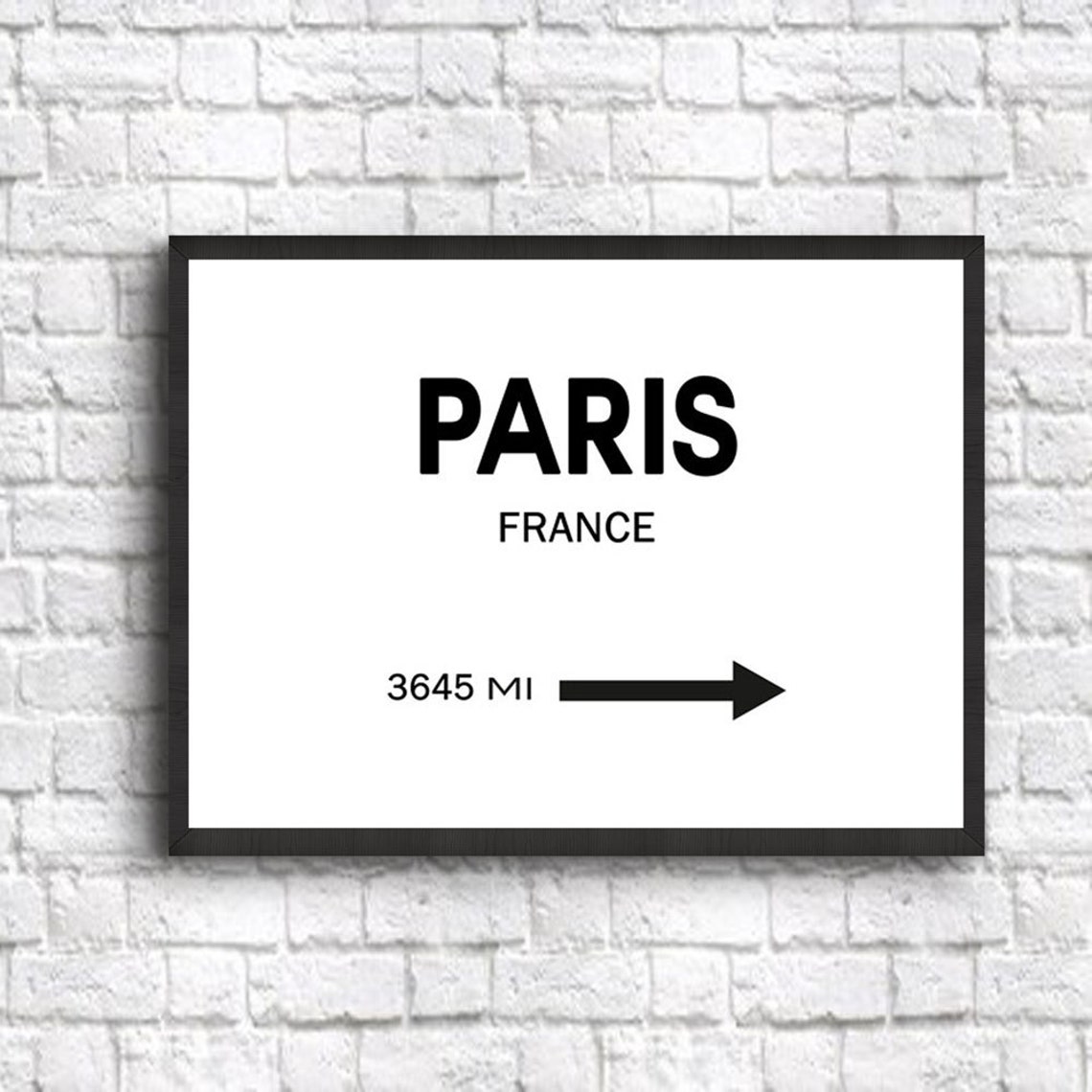 Paris City Sign Paris Print Wall Art Eiffel Tower Sign Paris | Etsy