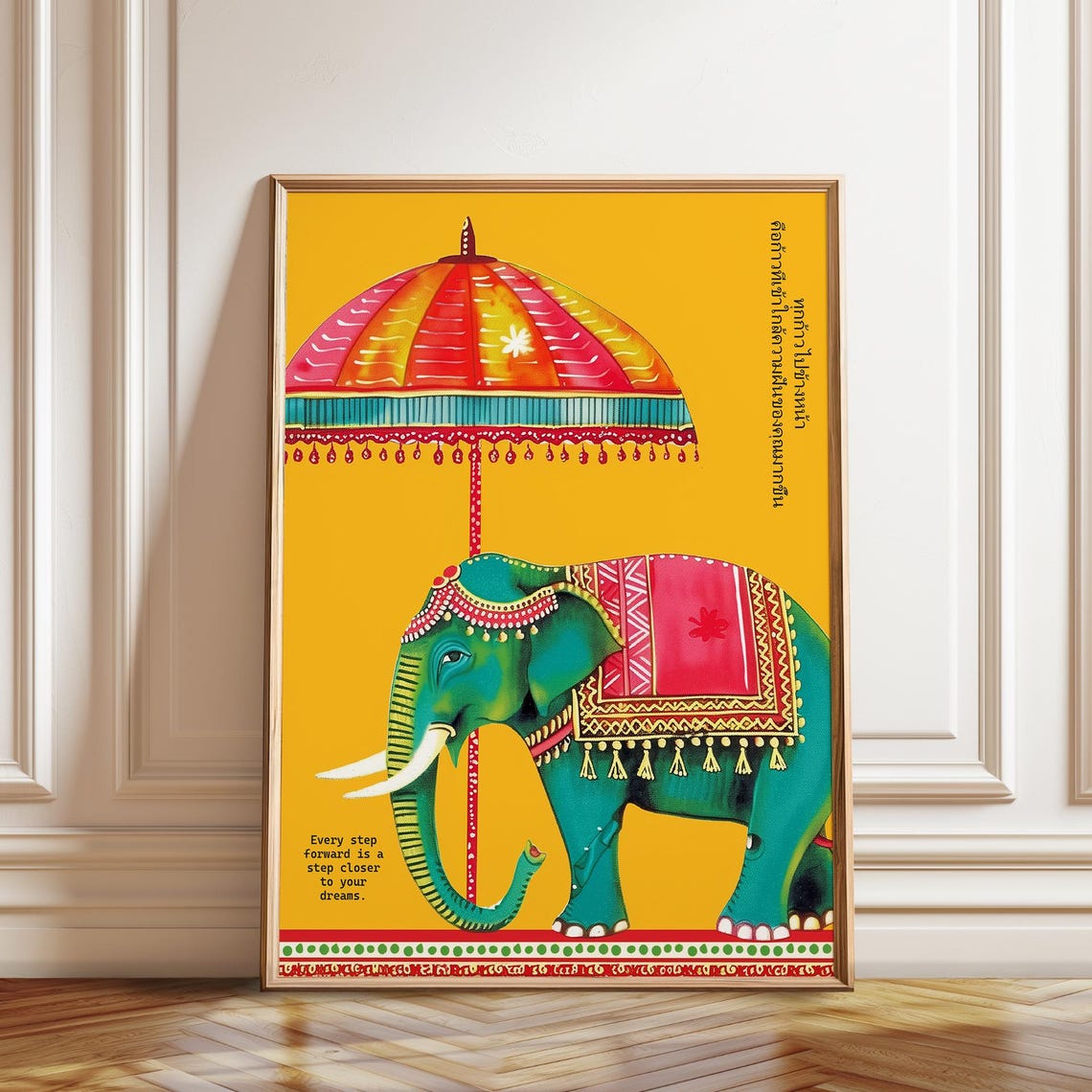 Indian Elephant Art Print: Rajasthani Cultural Poster - Etsy