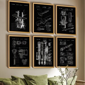 Mechanic's Haven: Set of 6 Mechanical Tools Patent Posters &prints ...