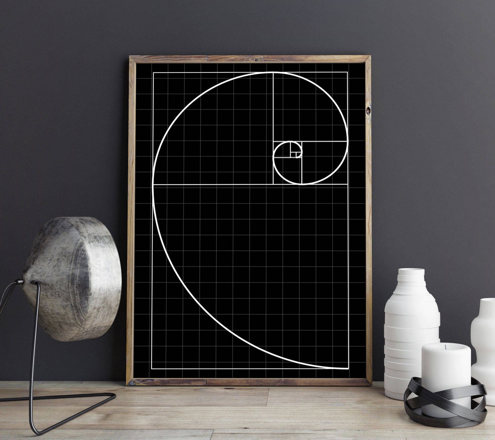 Fibonacci Poster Golden Spiral Poster Mathematics Poster Maths | Etsy