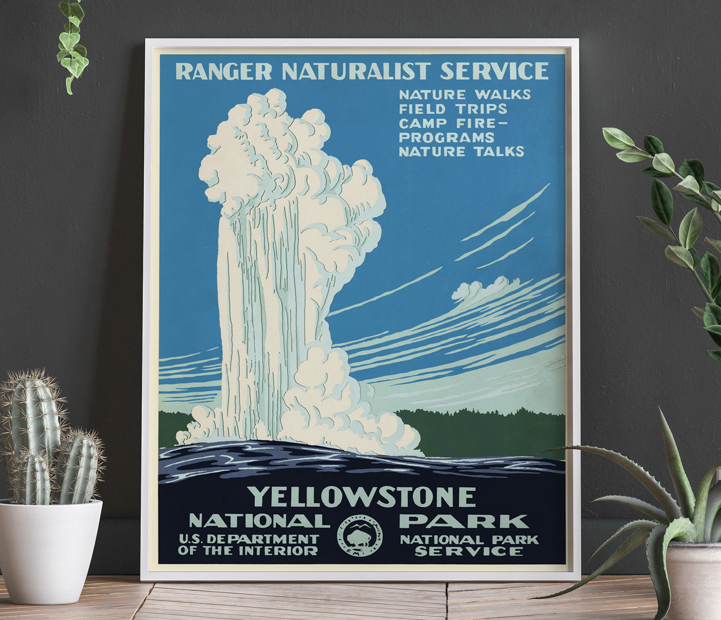 Yellowstone National Park Poster Yellowstone National Park - Etsy