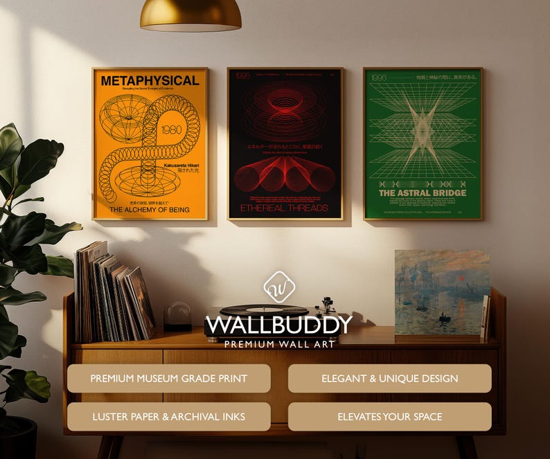 Sacred Geometry Art Prints - Metaphysical Alchemy Set of 3 - Etsy