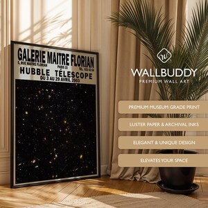 Hubble Telescope Exhibition Poster Space Poster Art - Poster, Framed ...