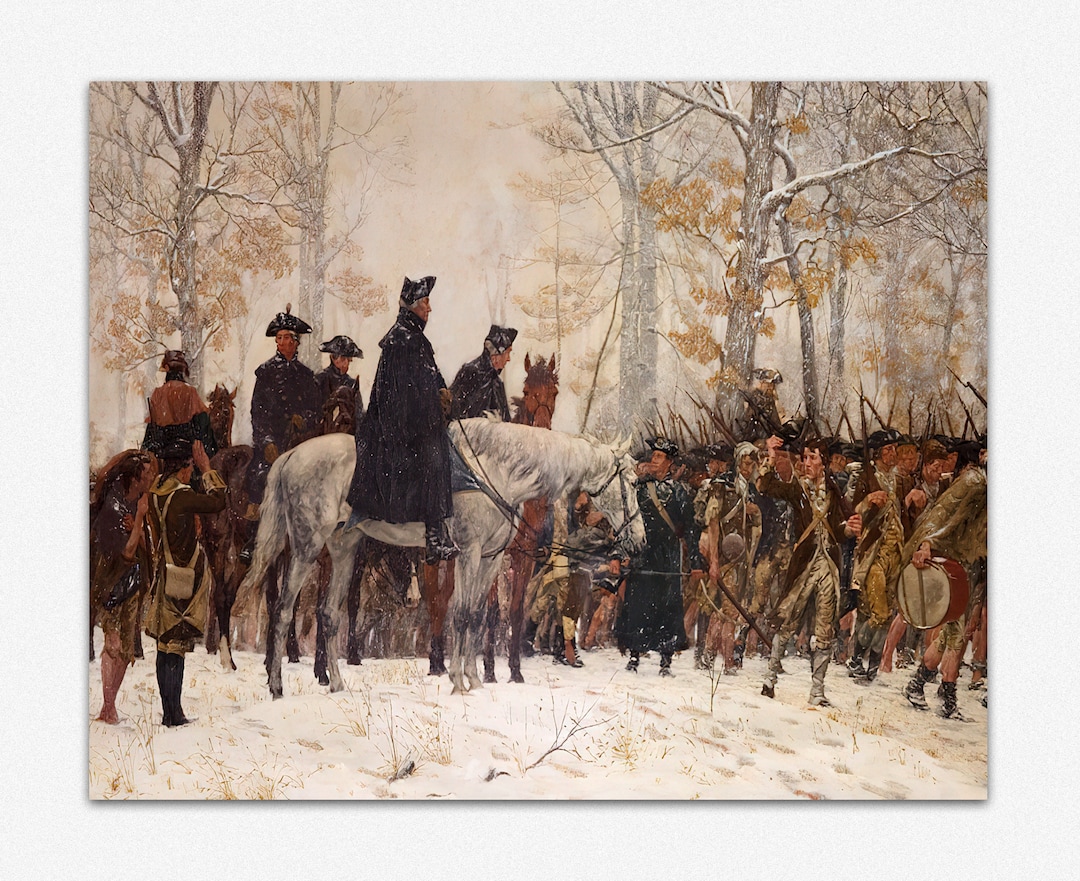 George Washington Painting the March to Valley Forge by William Trego ...