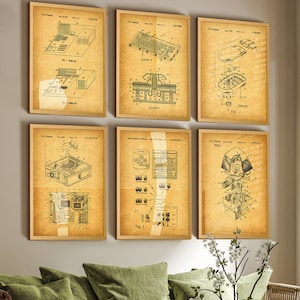 Set of 6 Computer Patent Posters - Ideal Computer Gift Posters for IT ...