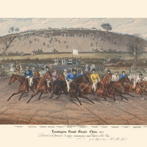 Horse Racing Posters - Set of 6 Horse Prints From the 1800s Classic ...