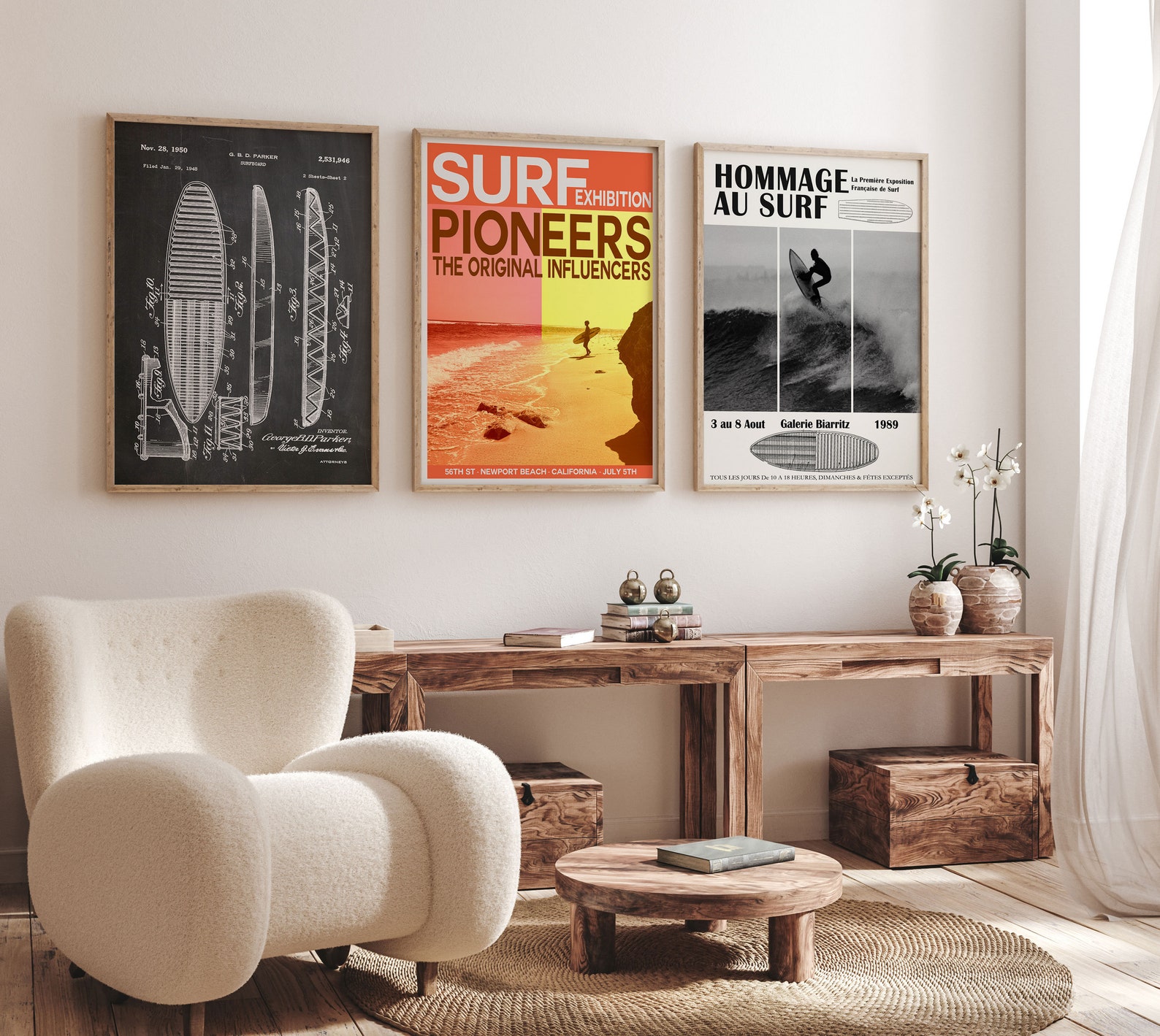 Surfing Posters Set of 3 Surf Prints High Definition Art - Etsy
