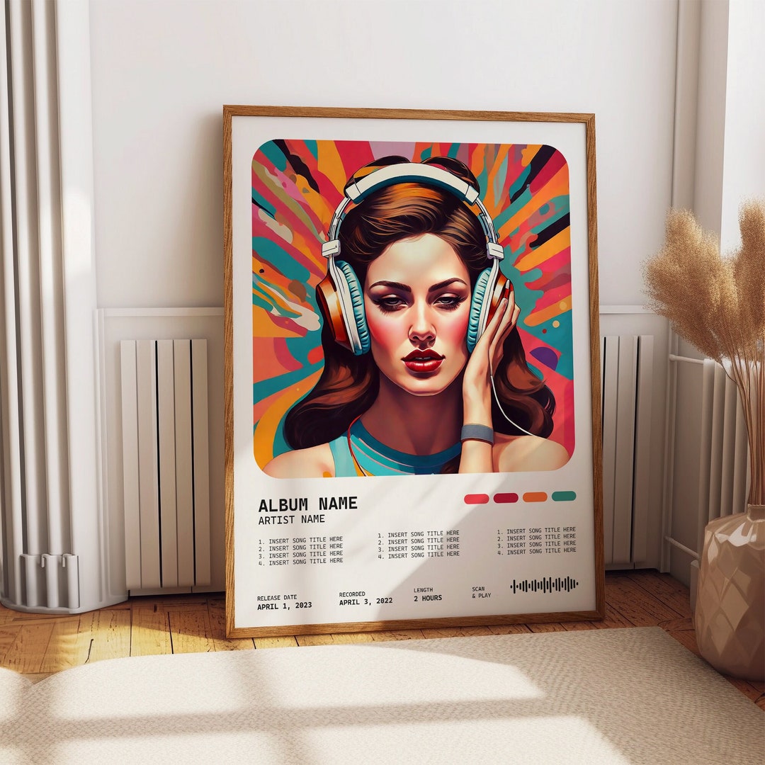 Personalized Music Album Poster - Customizable Album Cover Wall Decor ...