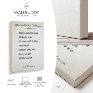 If I Can Stop Poem by Emily Dickinson - Poster, Framed, and Canvas ...