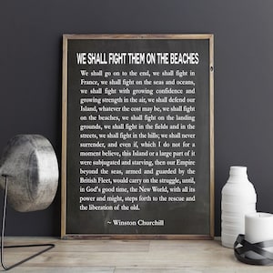 We Shall Fight Them on the Beaches Speech by Winston Churchill House of ...