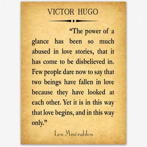 Victor Hugo Quote Les Misérables Quotes Les Misérables Poster Les ...