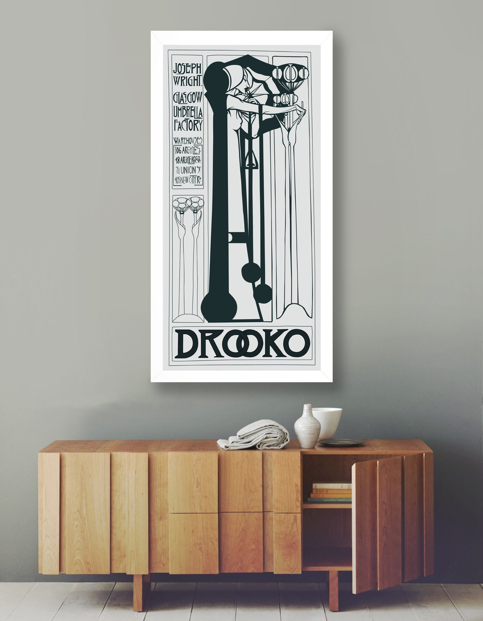 Glasgow School Margaret Macdonald Mackintosh Poster for Drooko ...