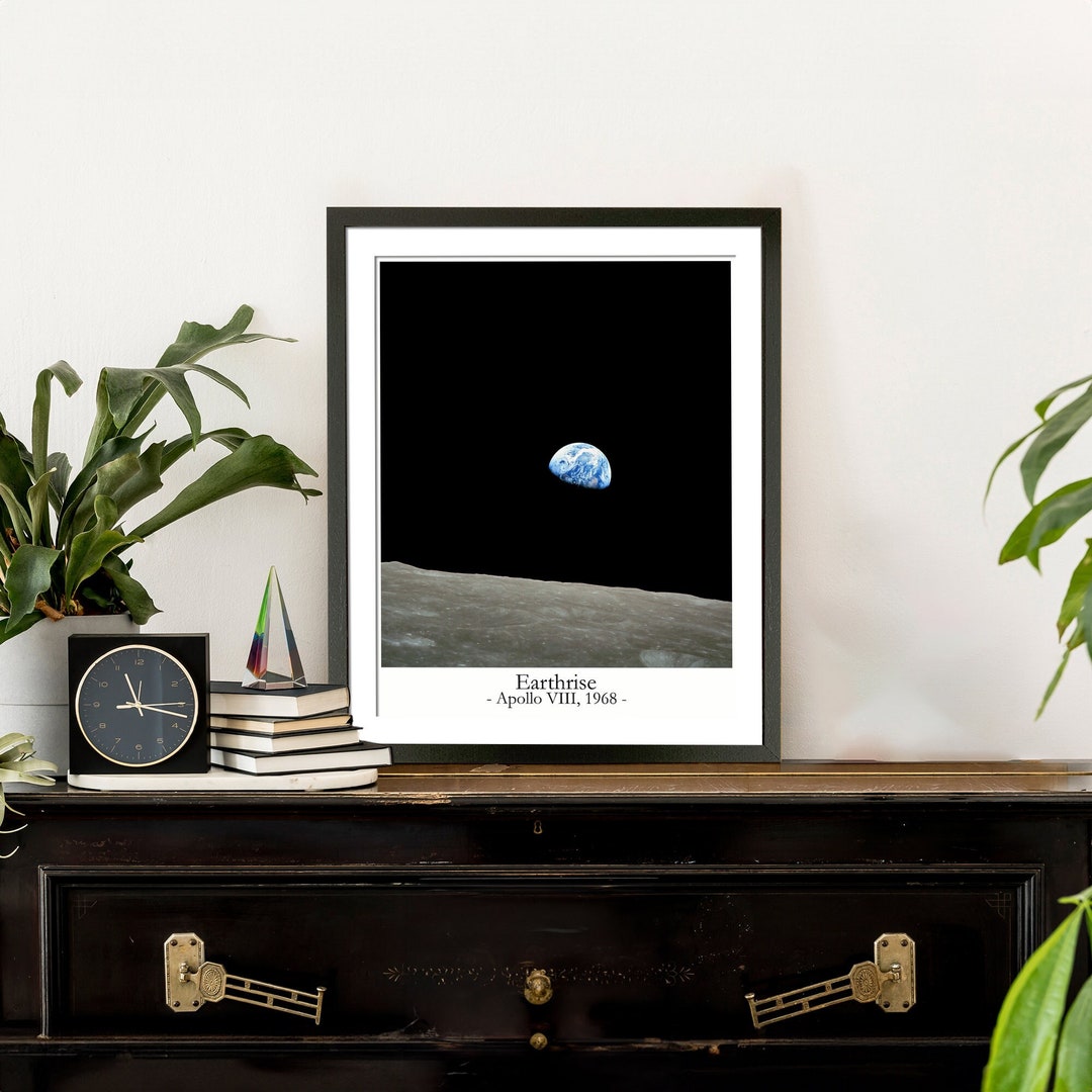 Earthrise Photo Framed Space Wall Art Ready Framed Space Print / Space ...
