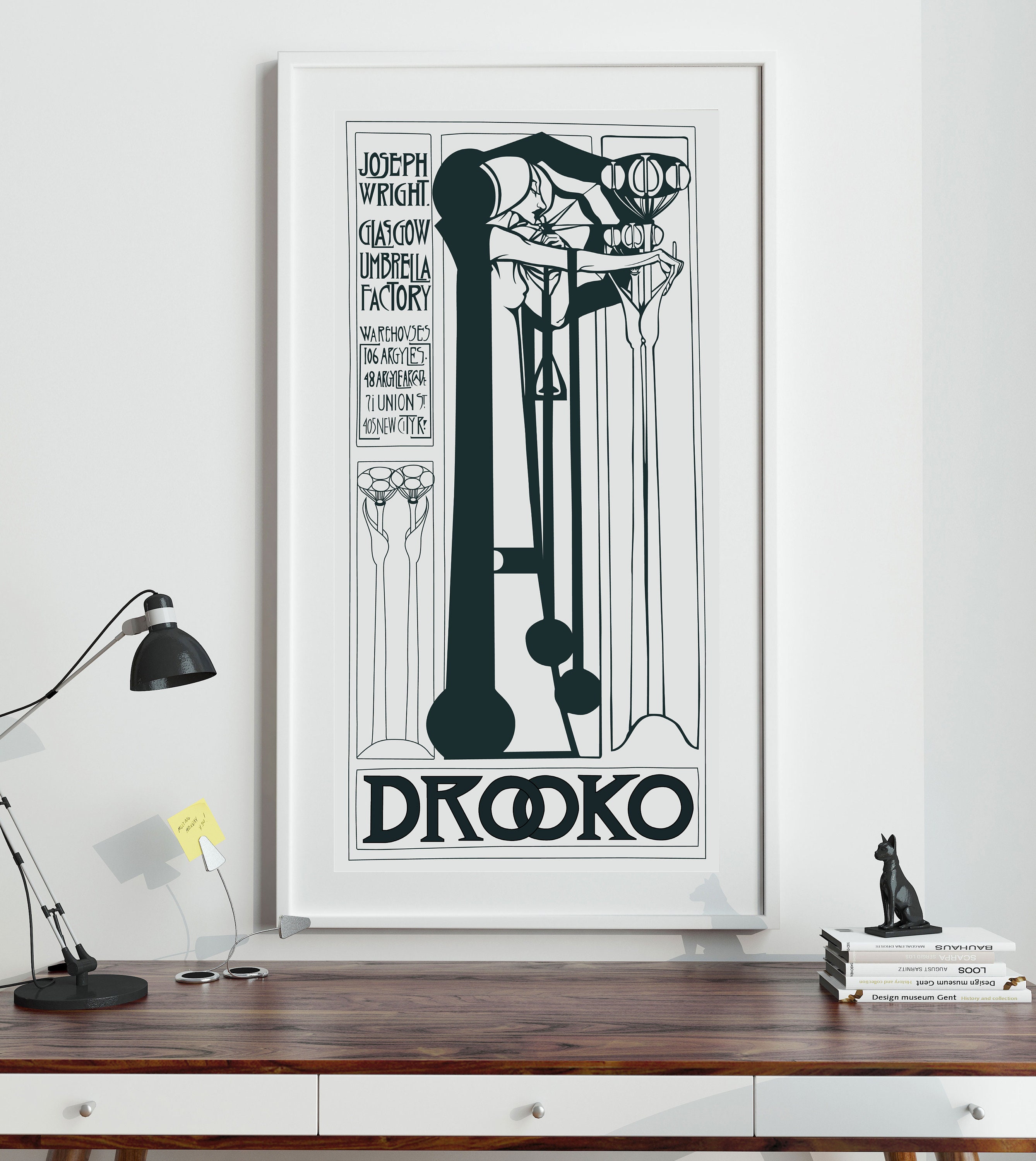 Glasgow School Margaret Macdonald Mackintosh Poster for Drooko ...
