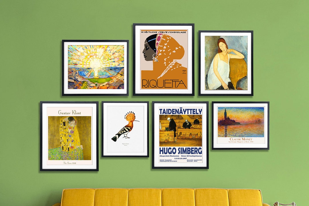 Gallery Wall Posters Set of 7 Curated Gallery Print Set - Etsy
