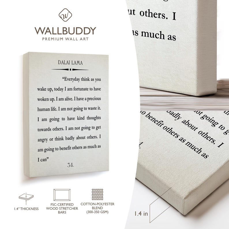Dalai Lama Quote Print: Buddhist Wall Art, Positive Affirmation - Etsy UK
