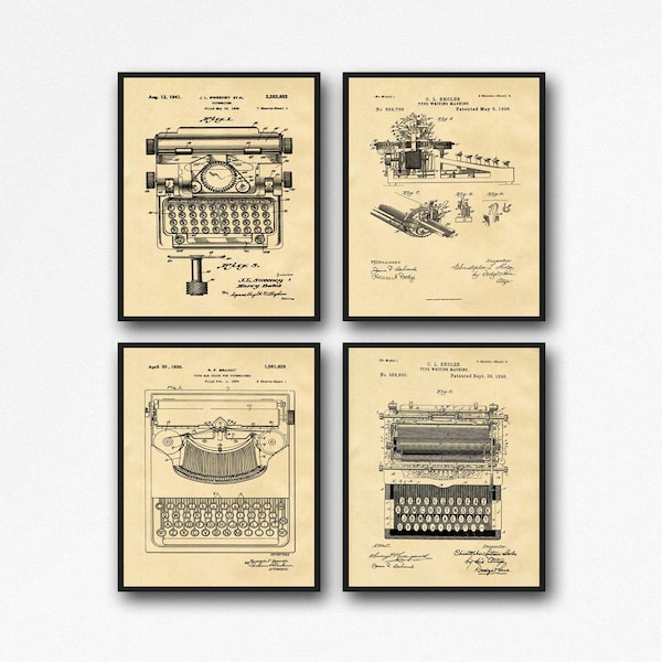 Vintage Posters Typewriter - Etsy
