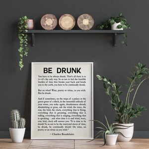 Be Drunk Poem Motivating Poem Inspiring Poem Inspirational Poem Pub ...