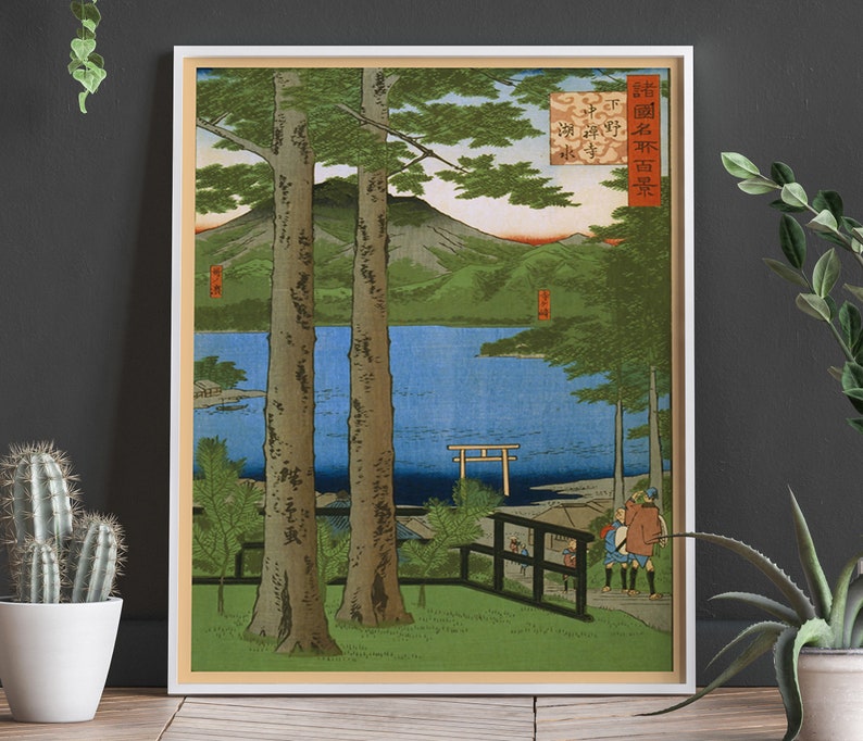 Japanese Trees Poster Hiroshige Decor Japanese Art - Etsy