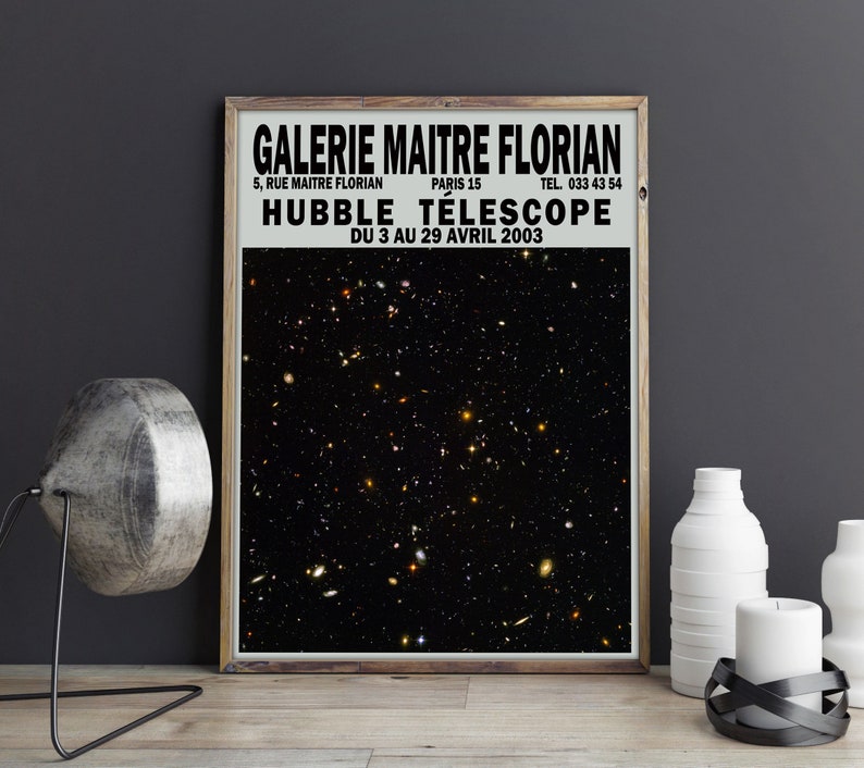 Hubble Telescope Exhibition Poster Space Poster Art | Etsy