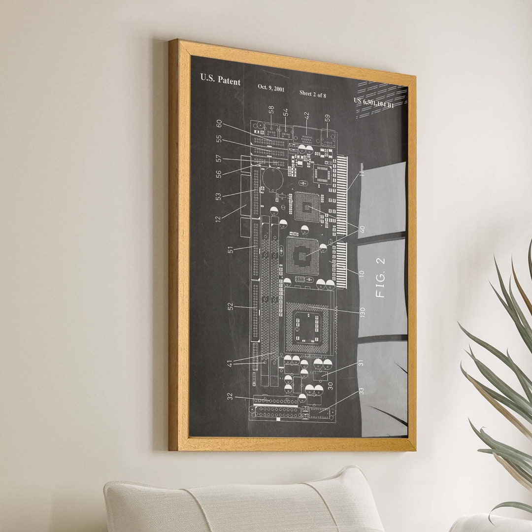 Graphics Card Patent Poster - Ideal Wall Decor for Tech Enthusiasts ...