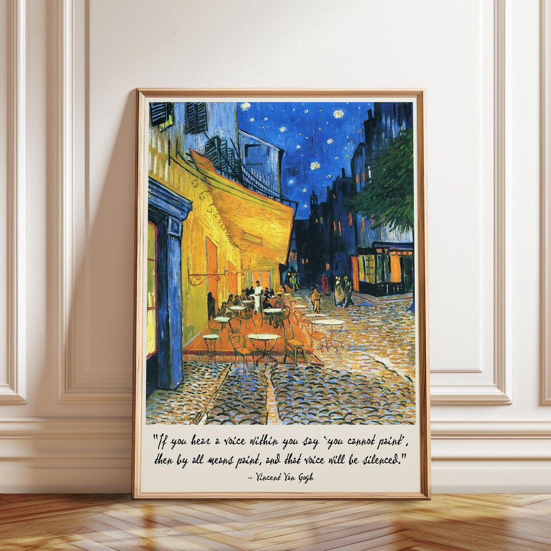 Vincent Van Gogh Inspiring Quote Motivation Quote – Poster, Framed and ...
