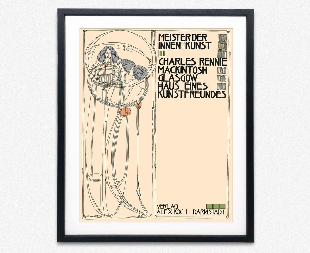 Margaret Macdonald Mackintosh Glasgow School Poster - Etsy