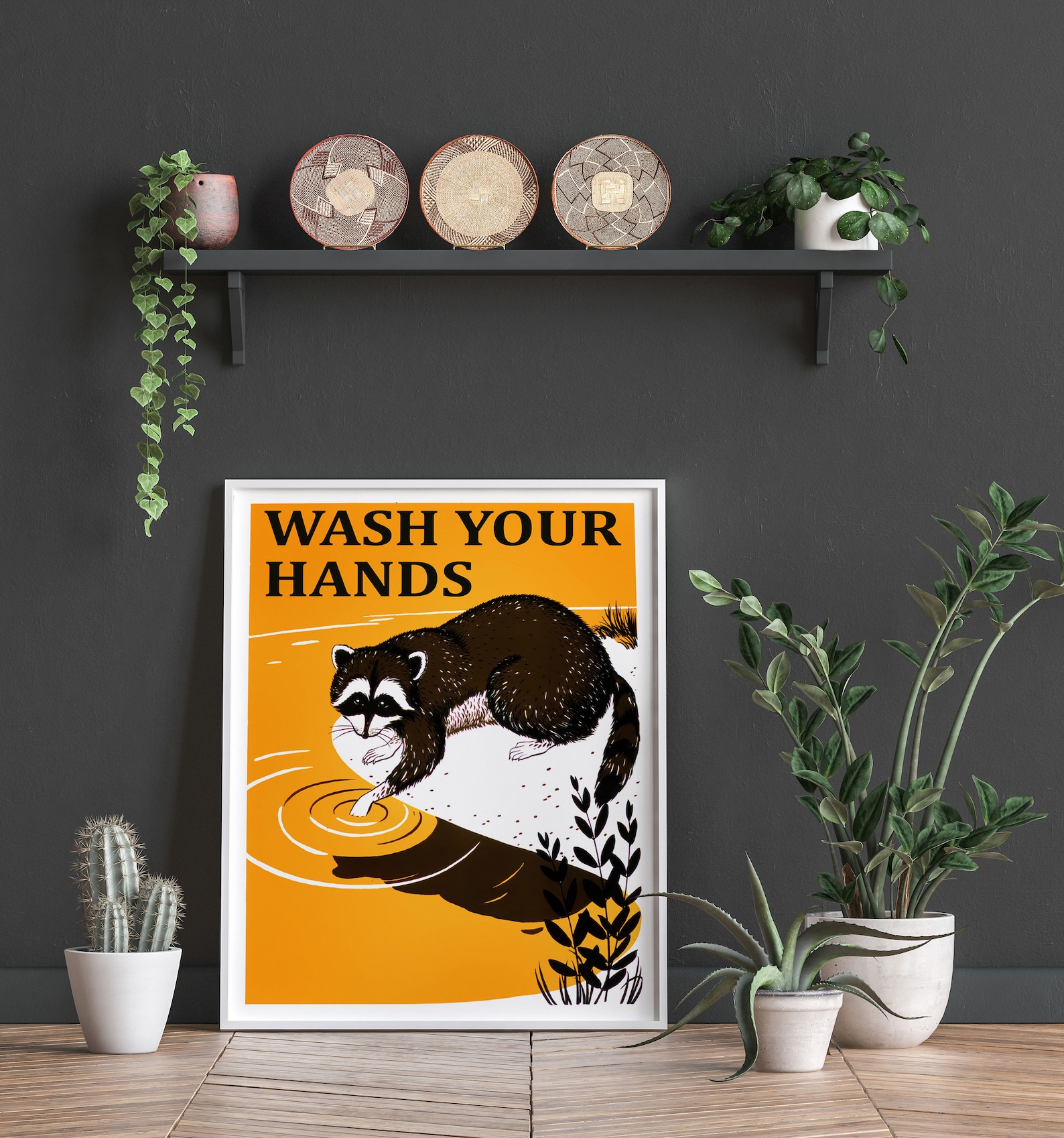 Wash Your Hands Poster Bathroom Poster Bathroom Sink Print - Etsy