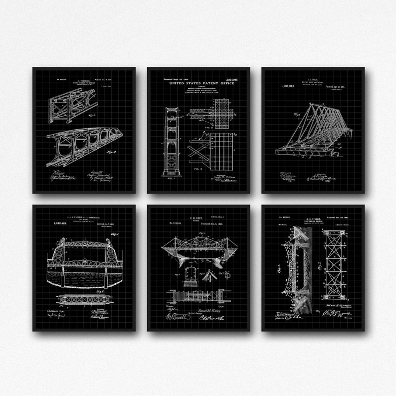 Bridge Inventions Bridge Posters Architecture Prints Design | Etsy