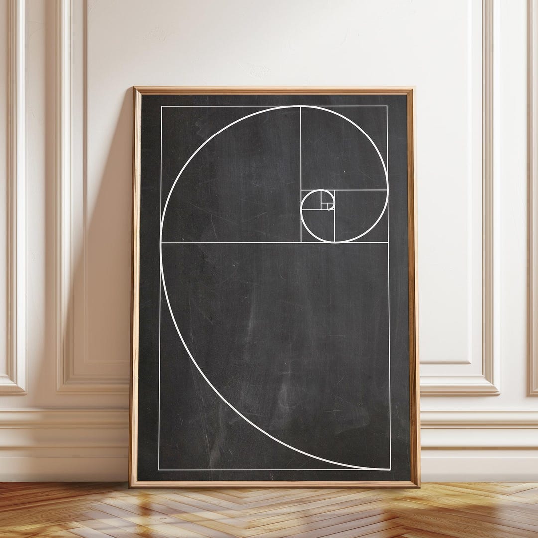 Fibonacci Sequence Art Print: Golden Ratio, Mathematical Wall Decor - Etsy