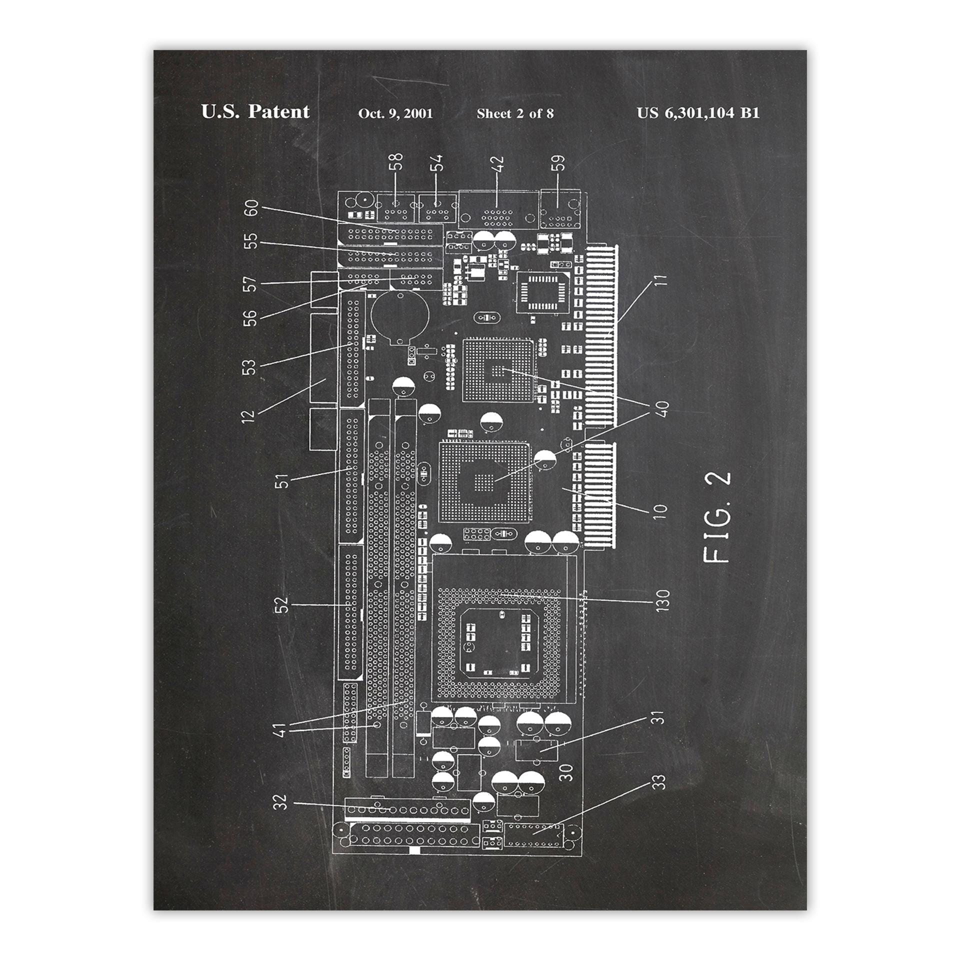 Graphics Card Patent Art Print: Tech Enthusiast Wall Decor - Etsy