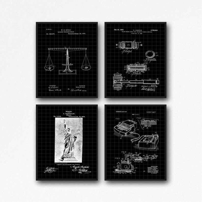 Law Posters Attorney Posters Set of 4 Lawyer Prints Law Decor - Etsy ...