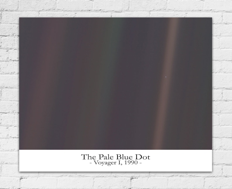 Pale Blue Dot Poster Pale Blue Dot Print Astronomy Poster - Etsy