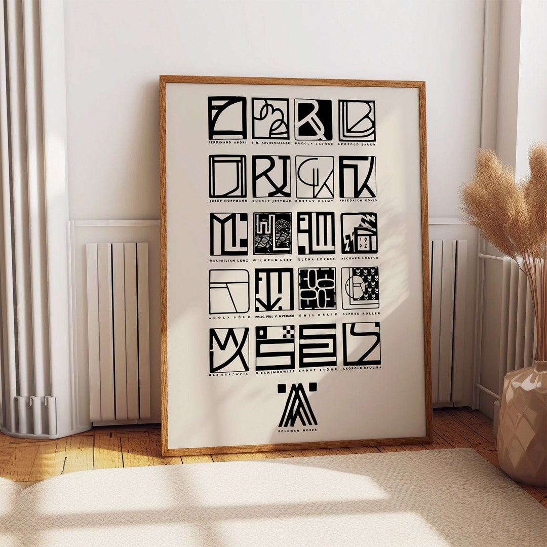 Artist Monograms From Ver Sacrum 1902 Gustav Klimt Et Al - Etsy