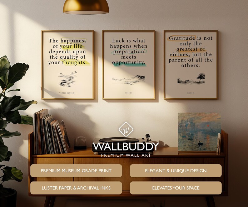 Stoic Philosophy Print Set: Marcus Aurelius, Seneca, Cicero - Etsy Israel