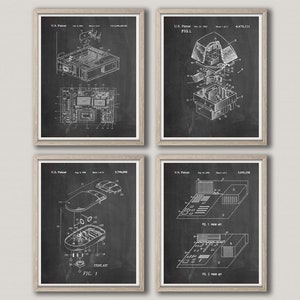 Computer Poster Set of 4 Computer Office Decor Office Wall Art - Etsy
